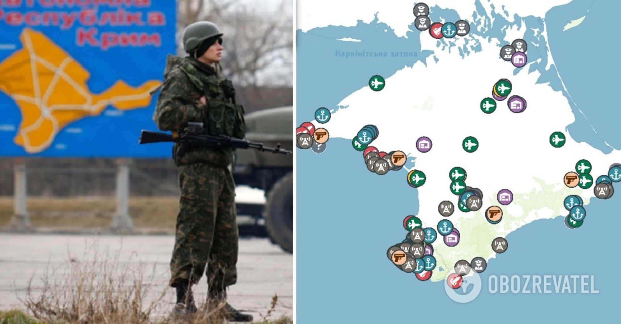 The media published a map with hundreds of Russian military facilities ...